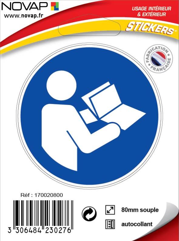 Panneau Respect obligatoire des consignes de sécurité - Vinyle adhésif ...