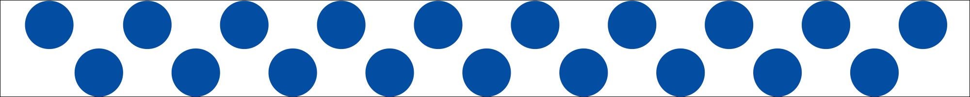 Lot 2 bandes 100mm x 1m - Double ronds Bleu - 4640228 | Leroy Merlin