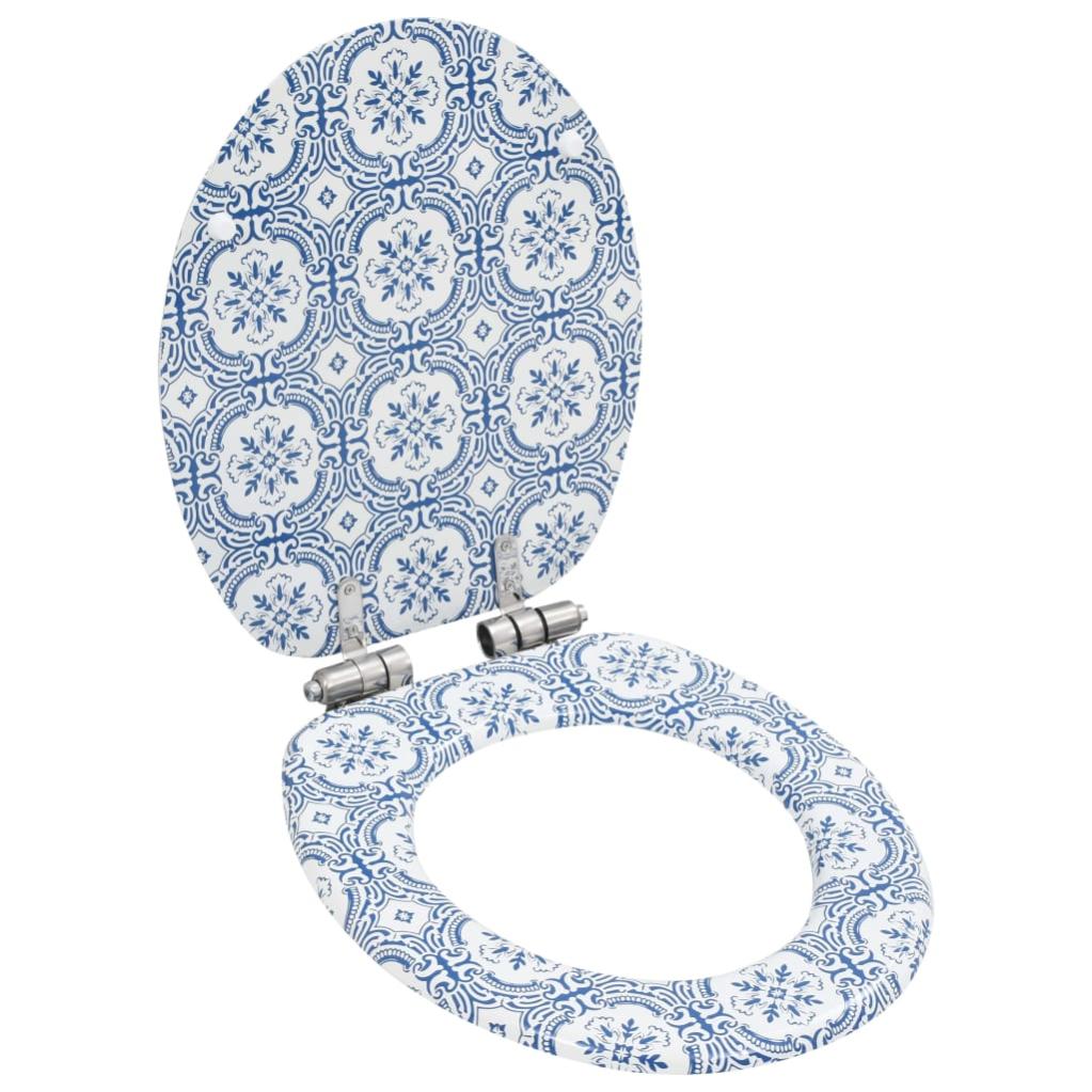 Siège WC | Abattant WC MDF Couvercle à fermeture en douceur Porcelaine ...