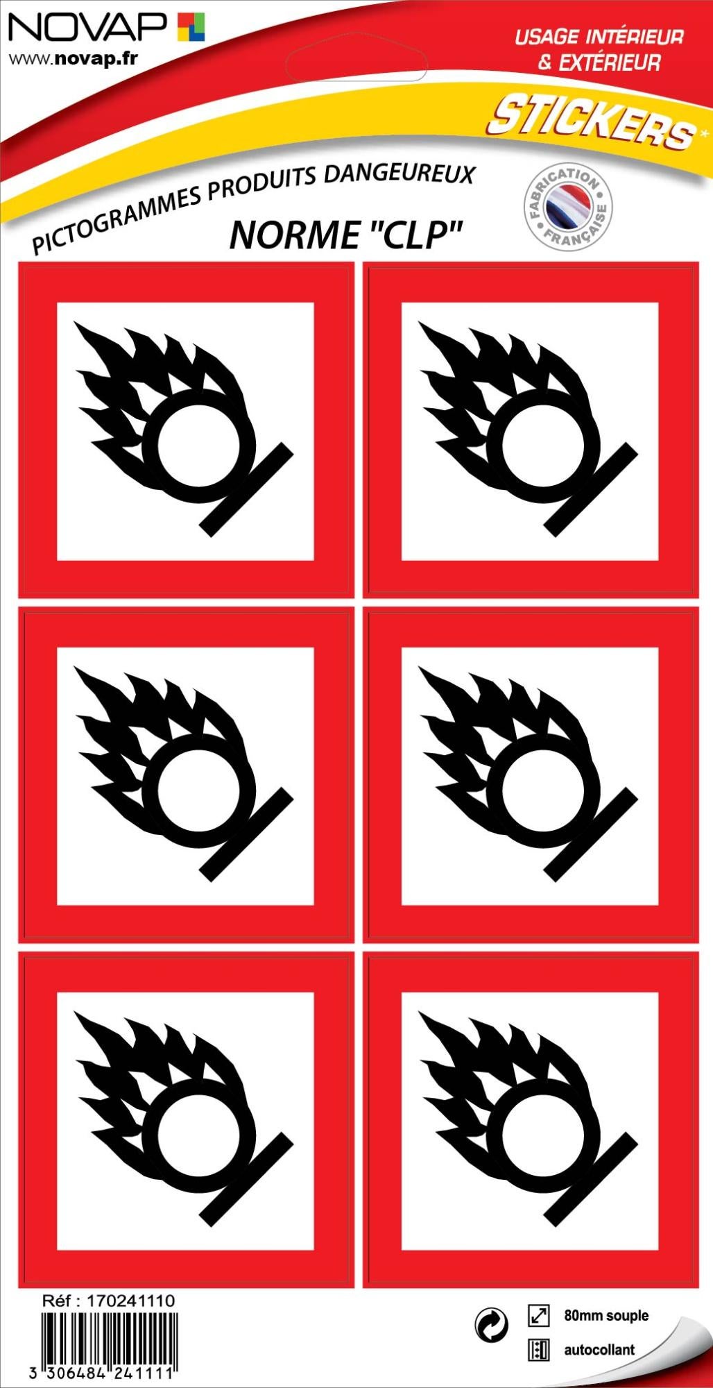 Pictogramme - Je fais flamber 80x80mm - 4241111 | Leroy Merlin