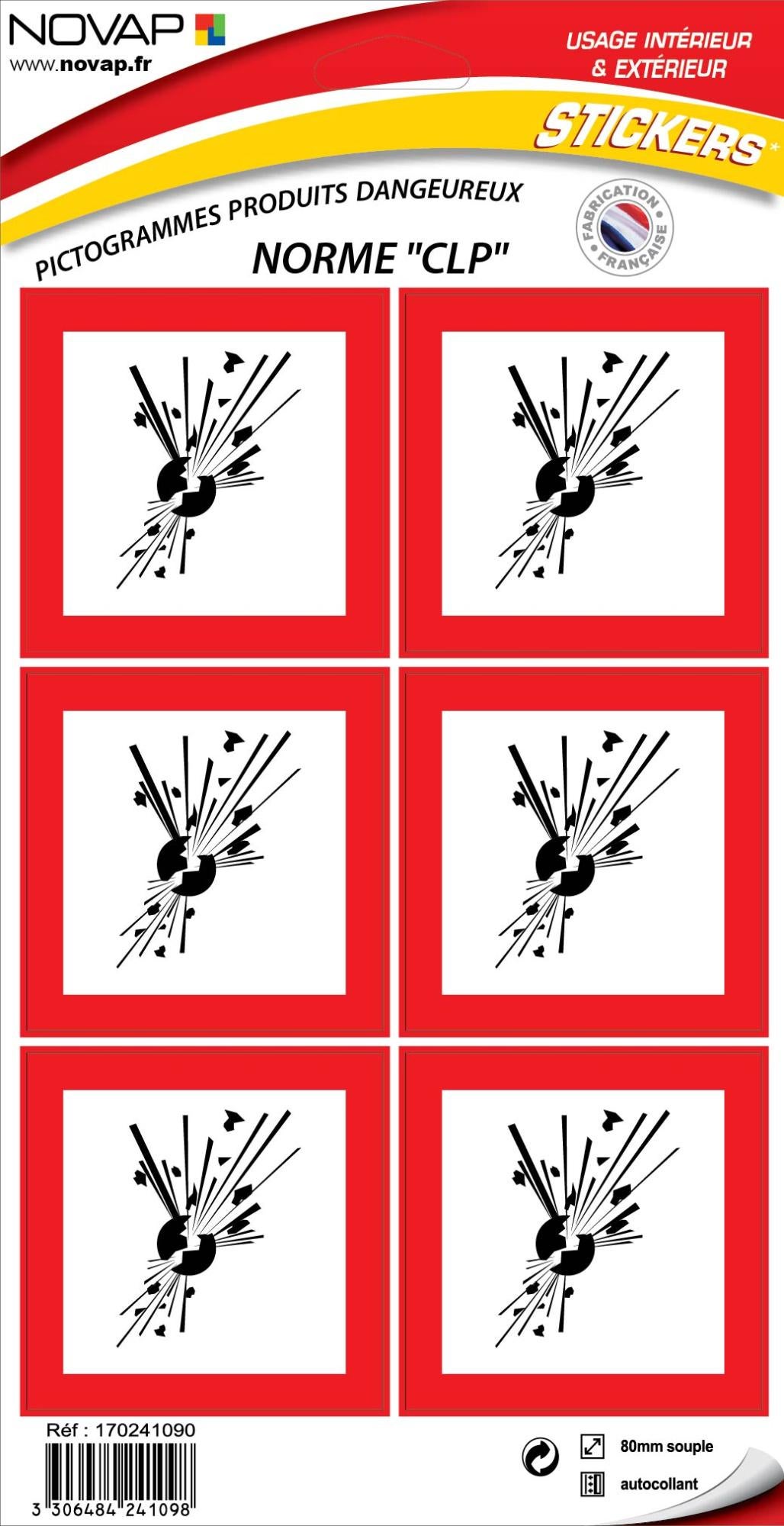 Pictogramme - J'explose 80x80mm - 4241098 | Bricoman