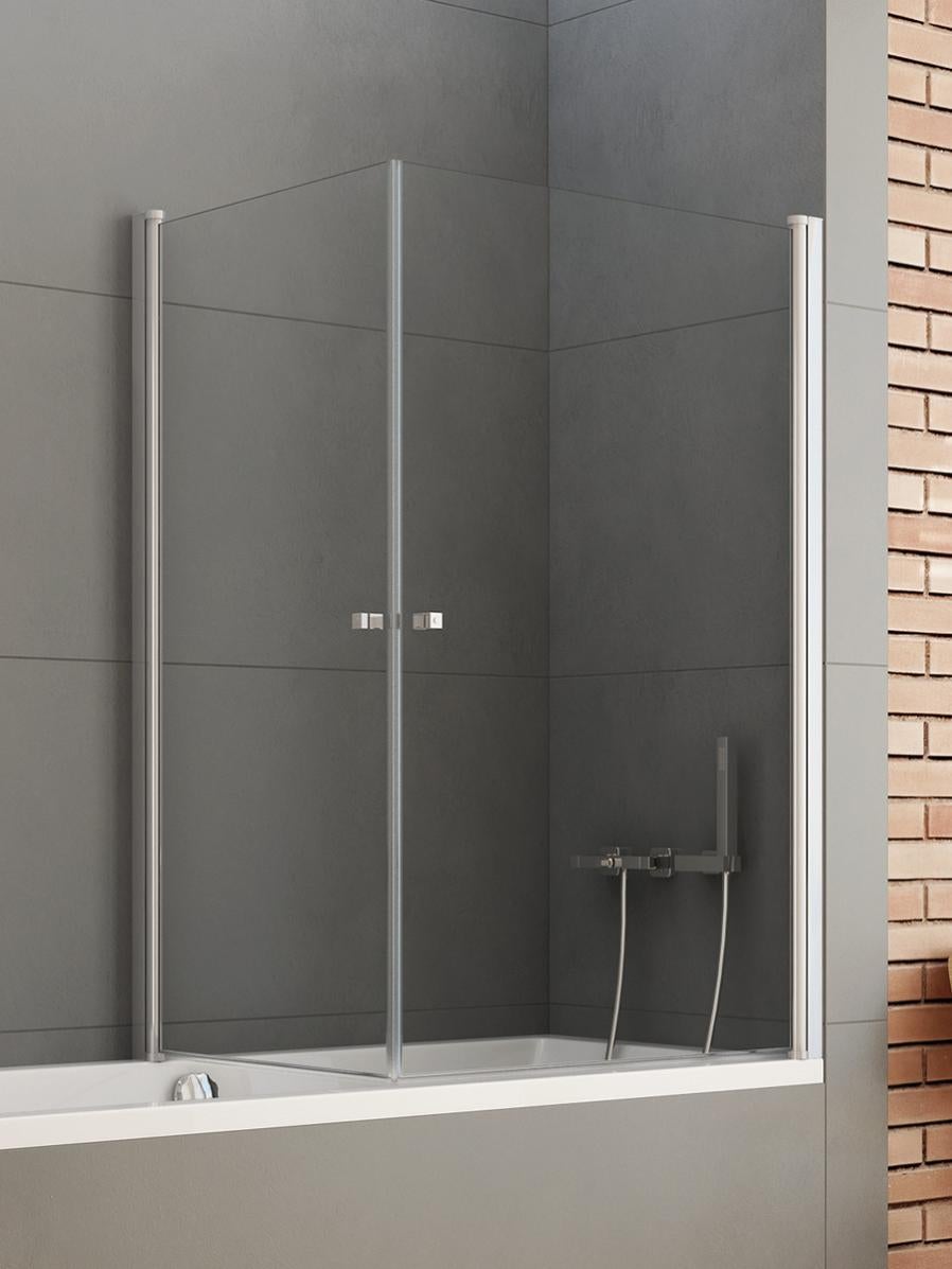 Parete per vasca girevole integrale 90 cm, 2 pannelli, BARCELONA CHROME ...