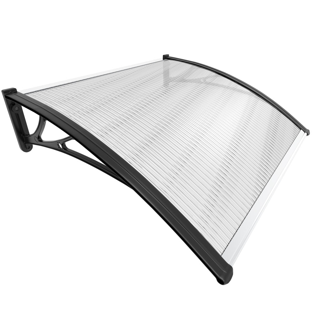 Pensilina Tettoia 100x80cm per Porta Balcone Esterno, Pensilina ... Pensilina Tettoia 100x80cm per Porta Balcone Esterno, Pensilina ...
