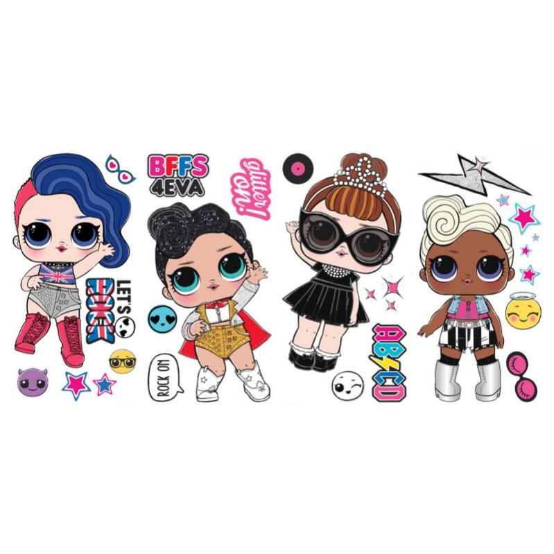 Stickers repositionnables Poupées LOL Surprise - Rockstar | Leroy Merlin