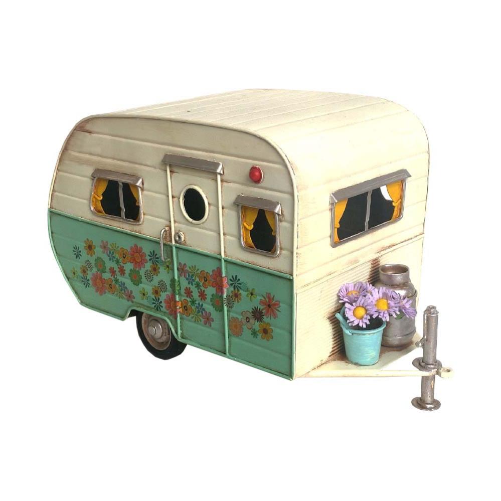 Caravane vintage décorative en métal Antic Line Créations | Leroy Merlin