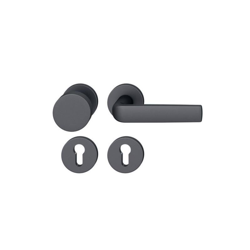 Poignée porte.12 1267 Alu.0810 rd.PZ DIN Gauche/Droite 0829 FSB | Leroy ...