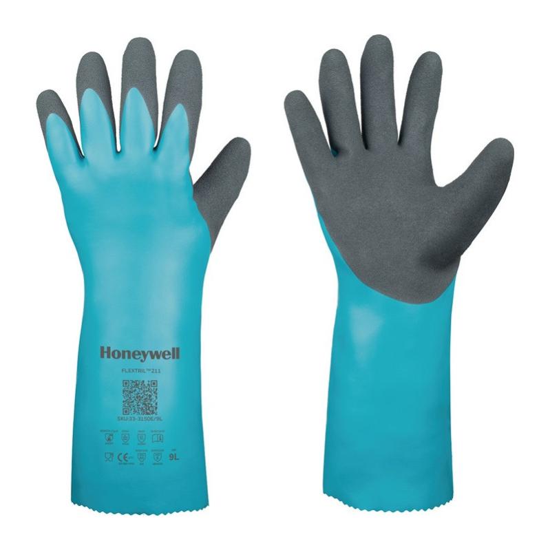 Gants chimiques FLEXTRIL™ 211 Taille 8 vert EN 388.EN 374.EN 407 PSA ...