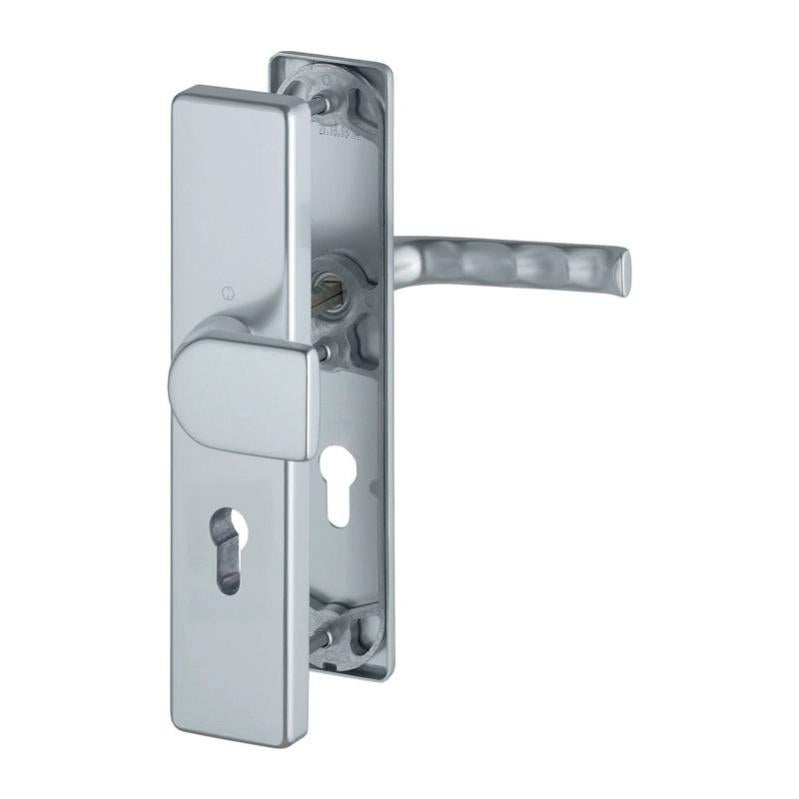 Poigné porte London 78G/2222A/2440/113 Alu.F1 92mm 67-72mm HOPPE ...