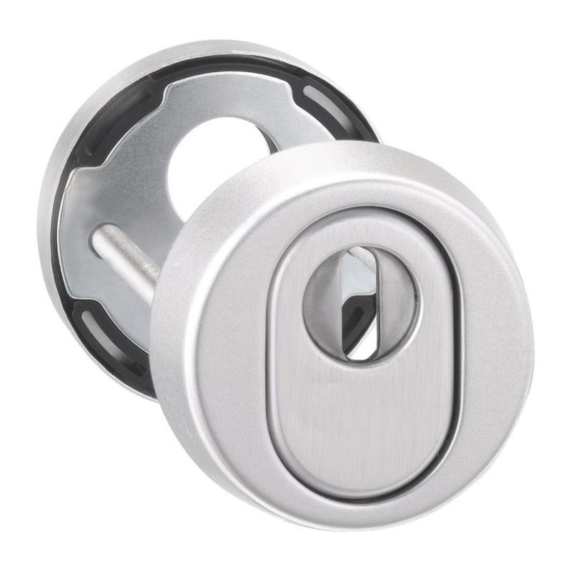 Paire rosace porte 7156 Alu.F1 rd.m.ZA S.15mm EDI | Leroy Merlin