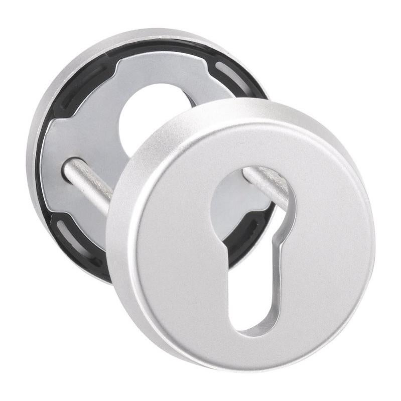 Paire rosace porte 6533 Alu.F1 rd.o.ZA S.12mm EDI | Leroy Merlin