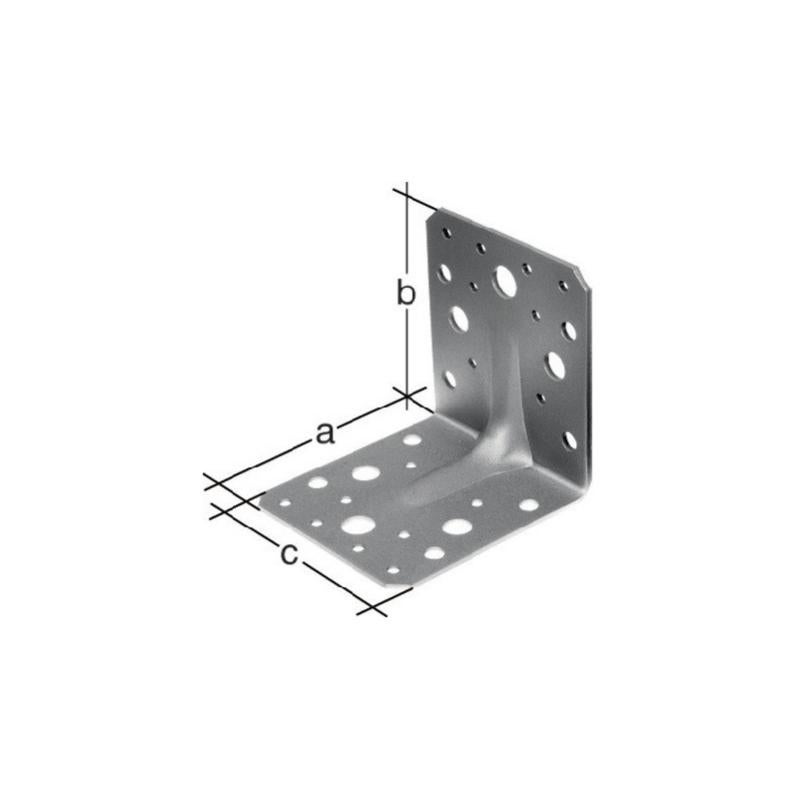 Equerre renforcée 70x70xmm Nbr trou 2/16 S.2,5mm GAH (Par 50) | Leroy ...
