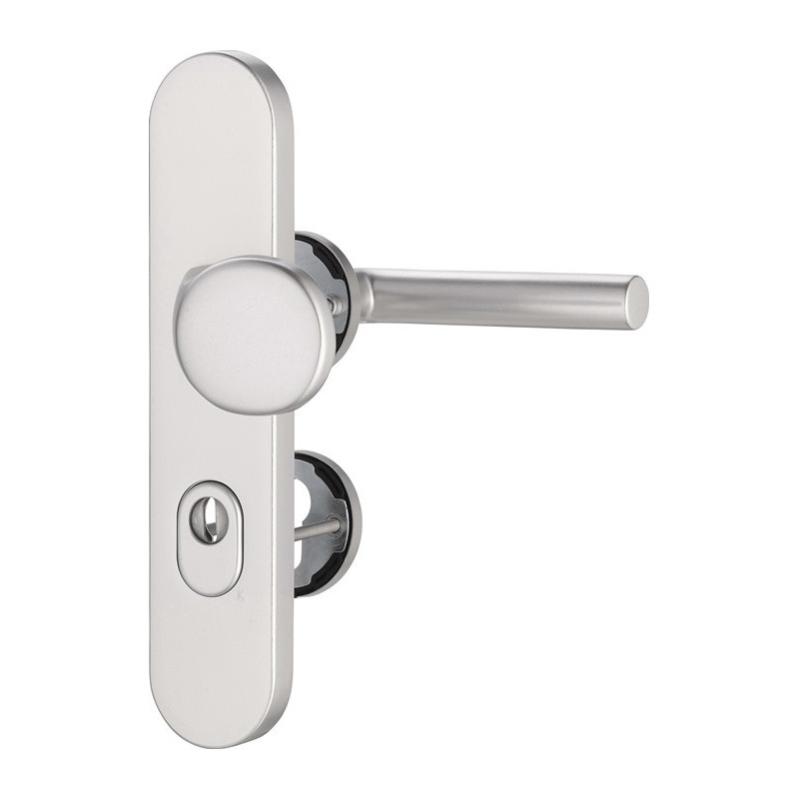 Poigné porte METIS 8742/0272 Alu.F1 72mm 35-45mm EDI | Leroy Merlin