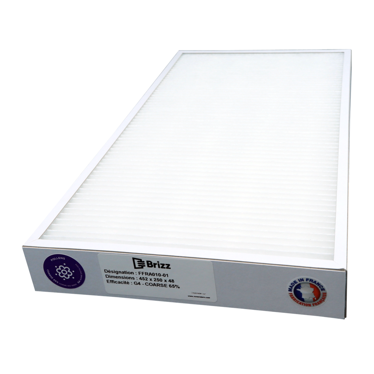 Filtre G4 compatible Ventilation FRANCE AIR Temperys - modle : 800 ou ...