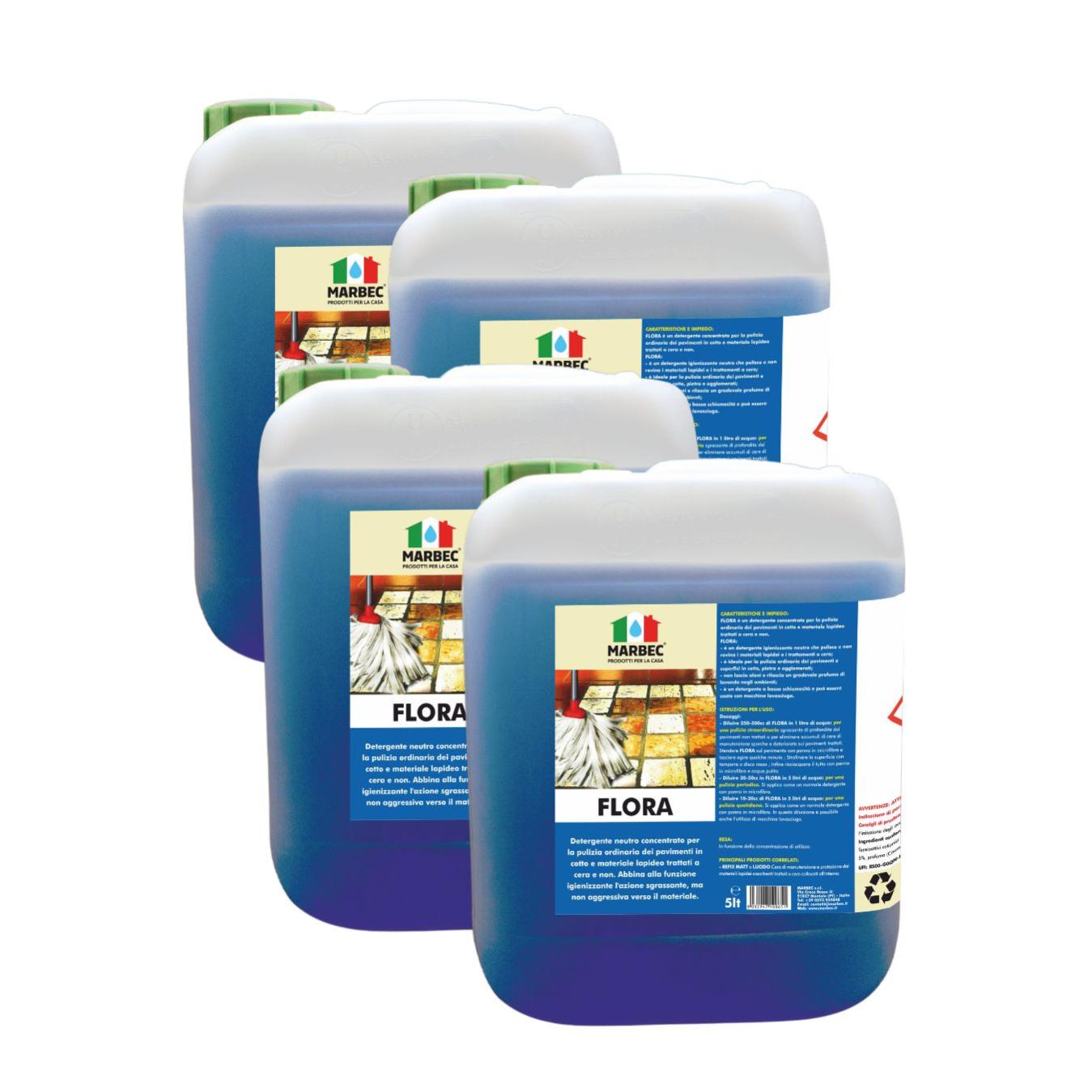 FLORA - Detergente cotto - 5LTx4Pz | Leroy Merlin