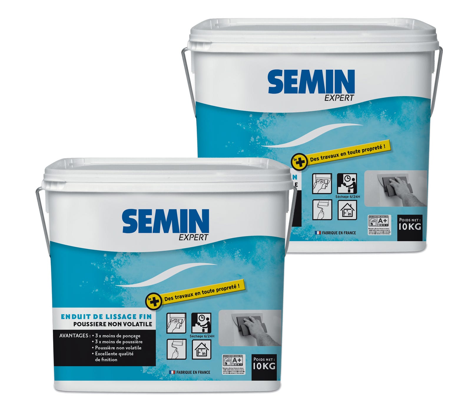 Semin - Enduit de Lissage pour Finition des Murs - Intérieur - Seau de ... Semin - Enduit de Lissage pour Finition des Murs - Intérieur - Seau de ...