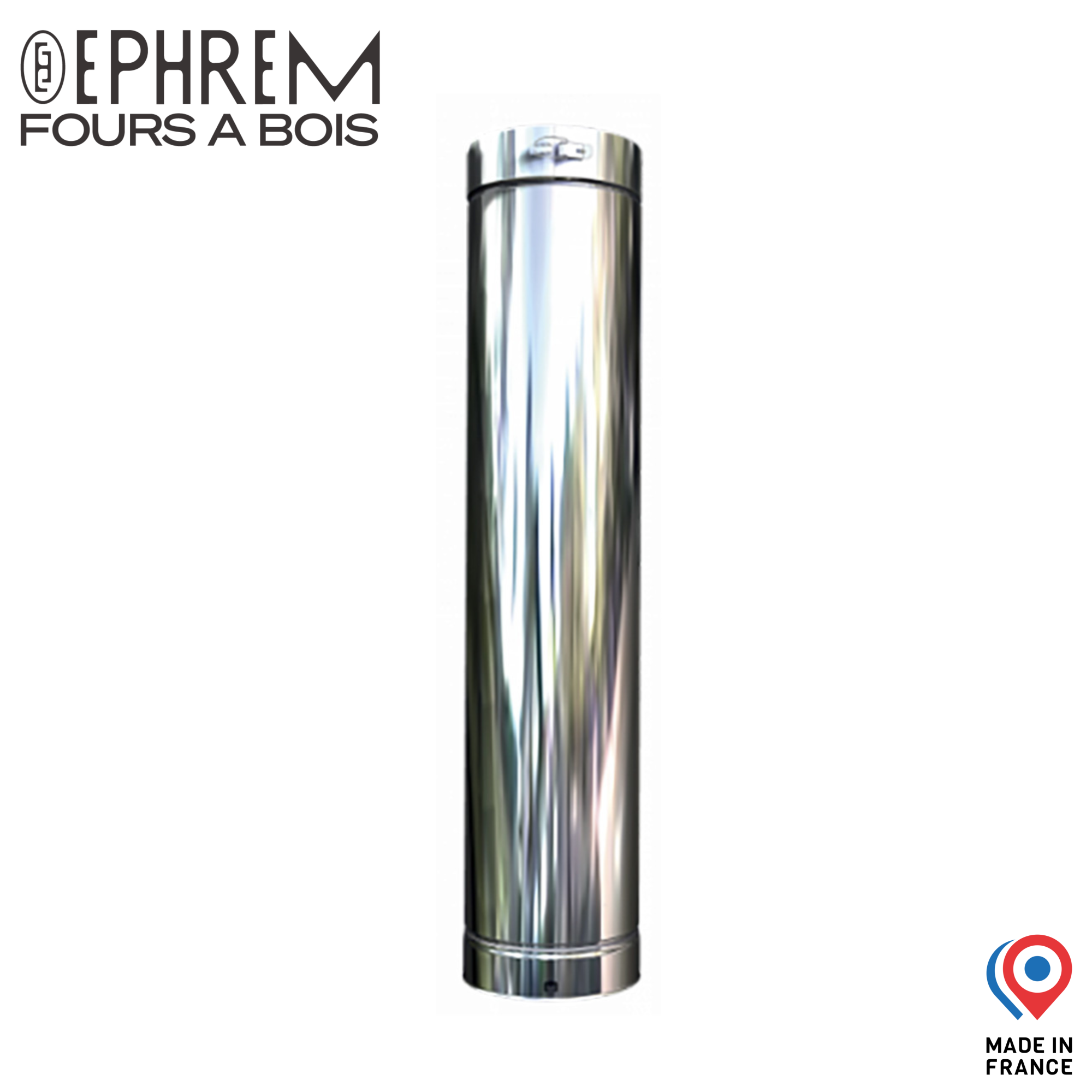 Conduit inox 100cm, four à bois EPHREM | Leroy Merlin