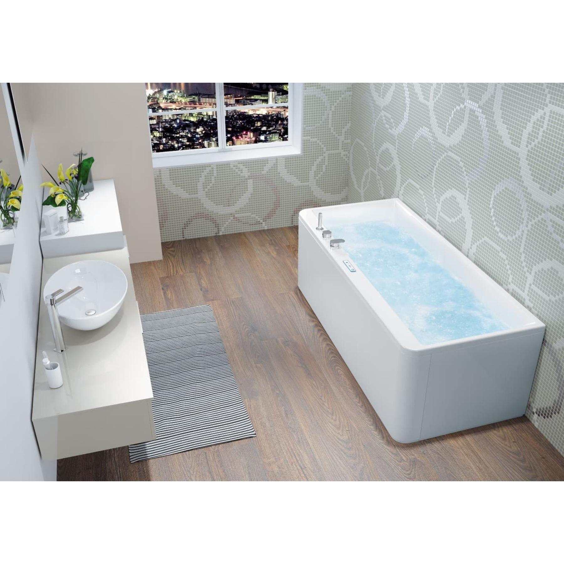 Back of Acrylic Apron BIOCRYL 70 colore bianco compatibile con vasche ...