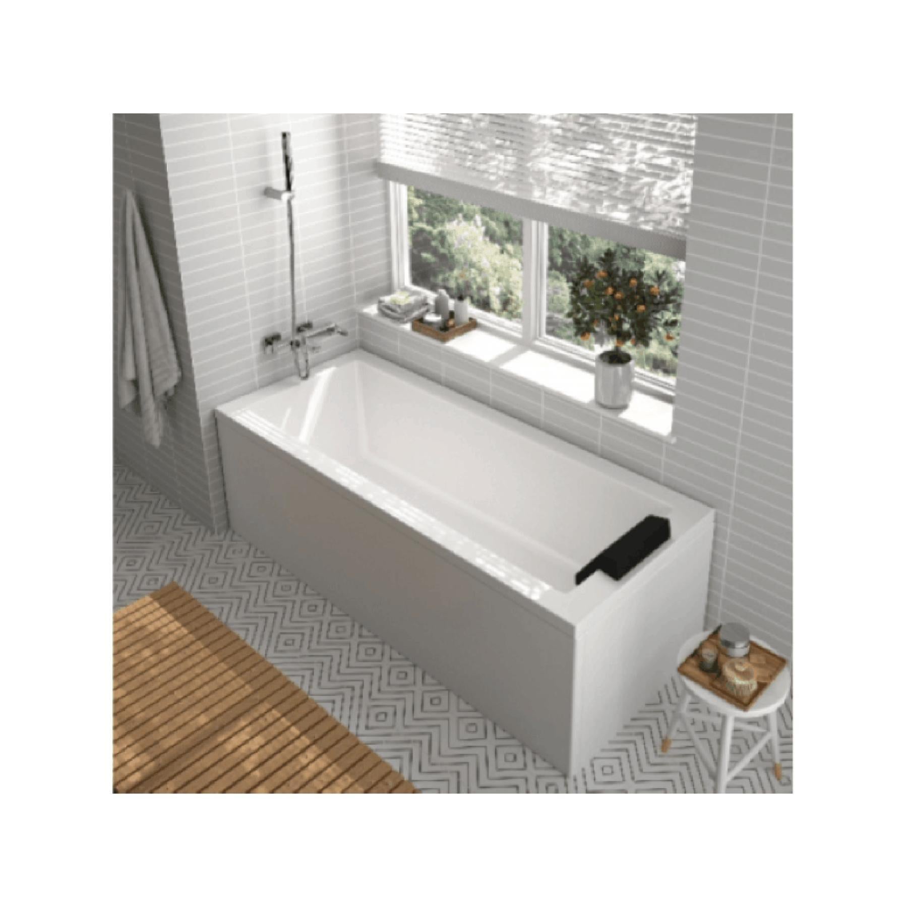 Baignoire acrylique Haute Densité Gamme PRO SANINDUSA 160x70 blanche ...