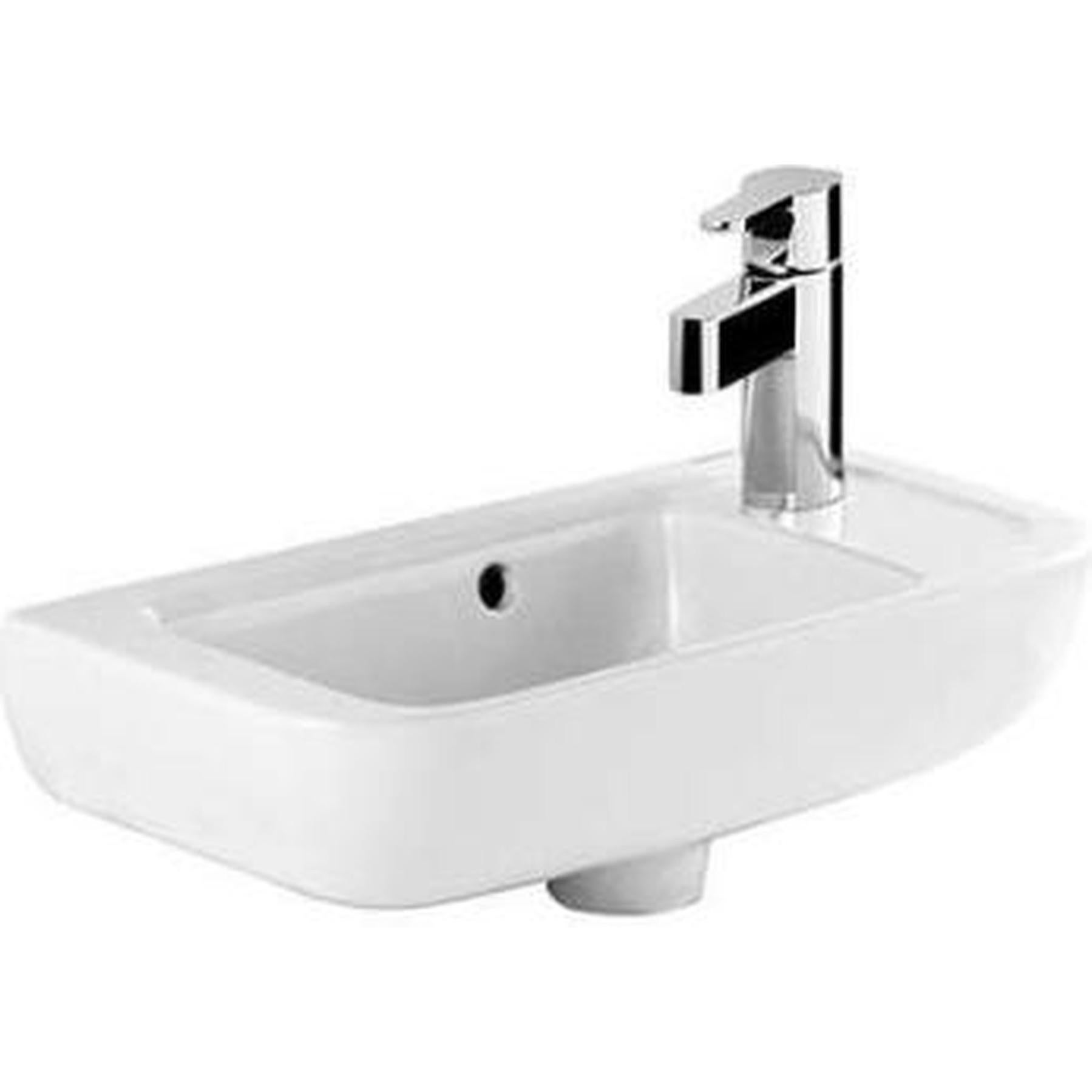 Lavamani in ceramica tradizionale Pro range SANINDUSA parete 50x23 Look ...