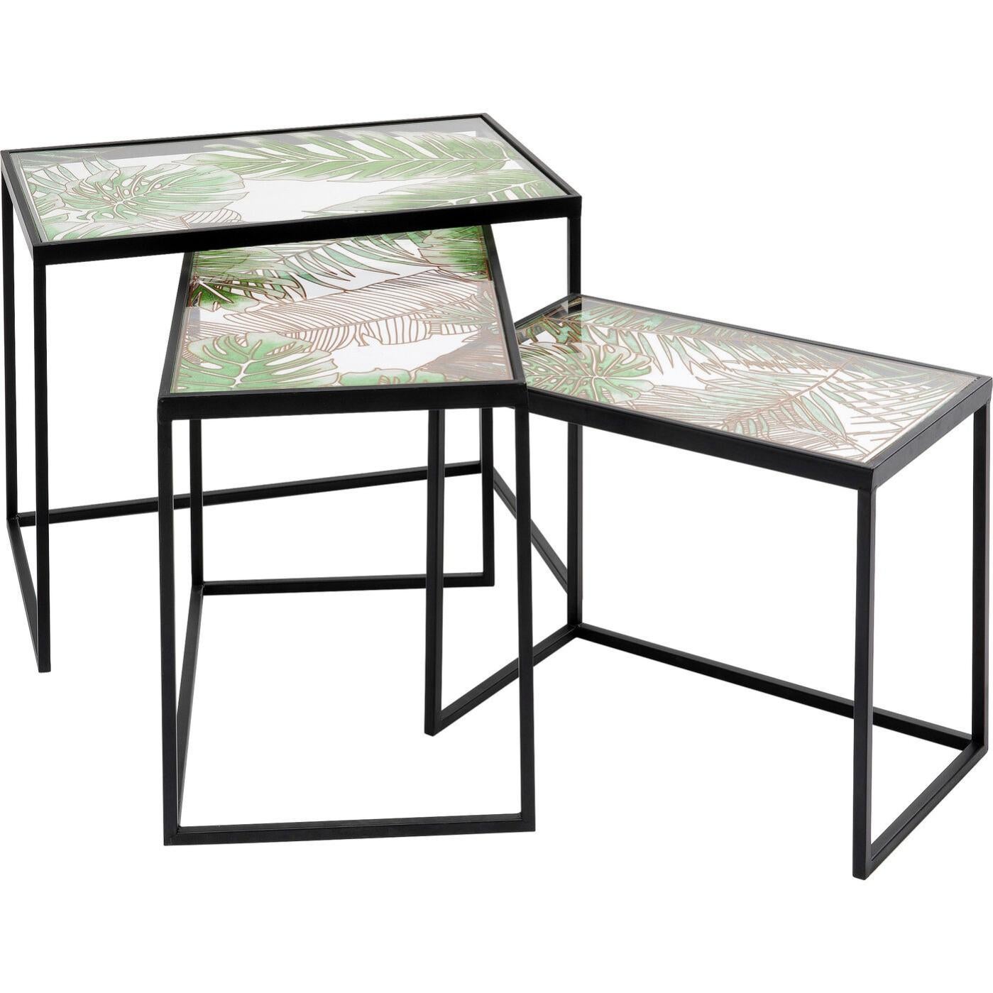 Tables d'appoint Jungle set de 3 Kare Design | Leroy Merlin
