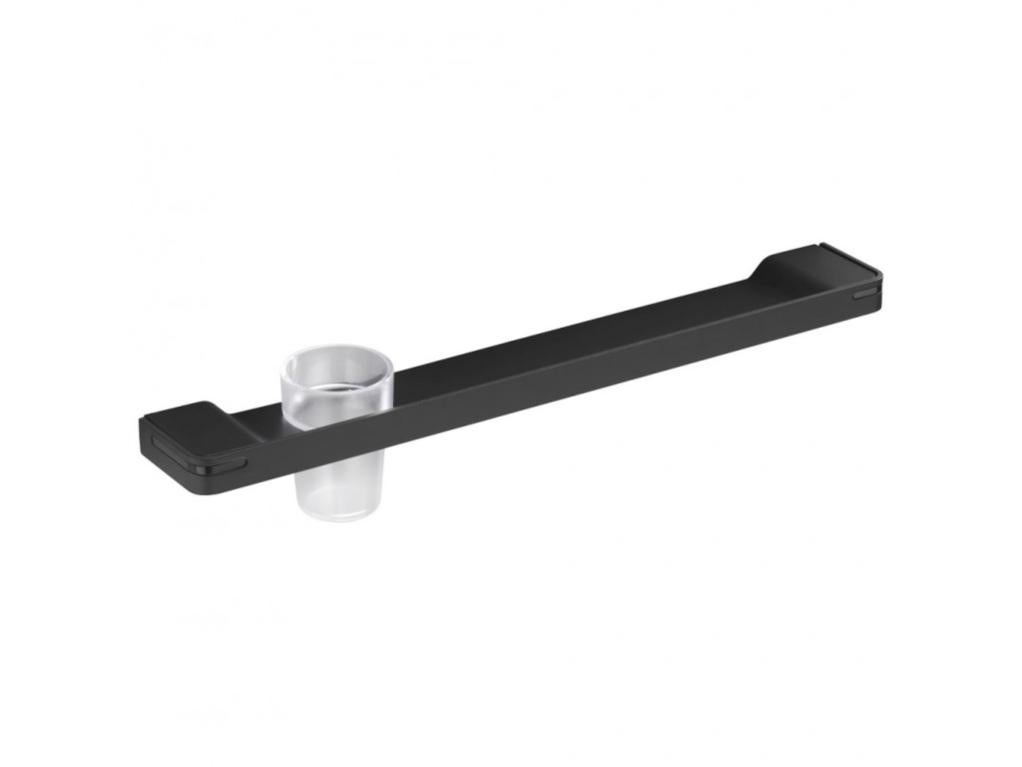 Tablette de lavabo Gamme PRO PELLET avec porte-verre 550 mm aluminium ...