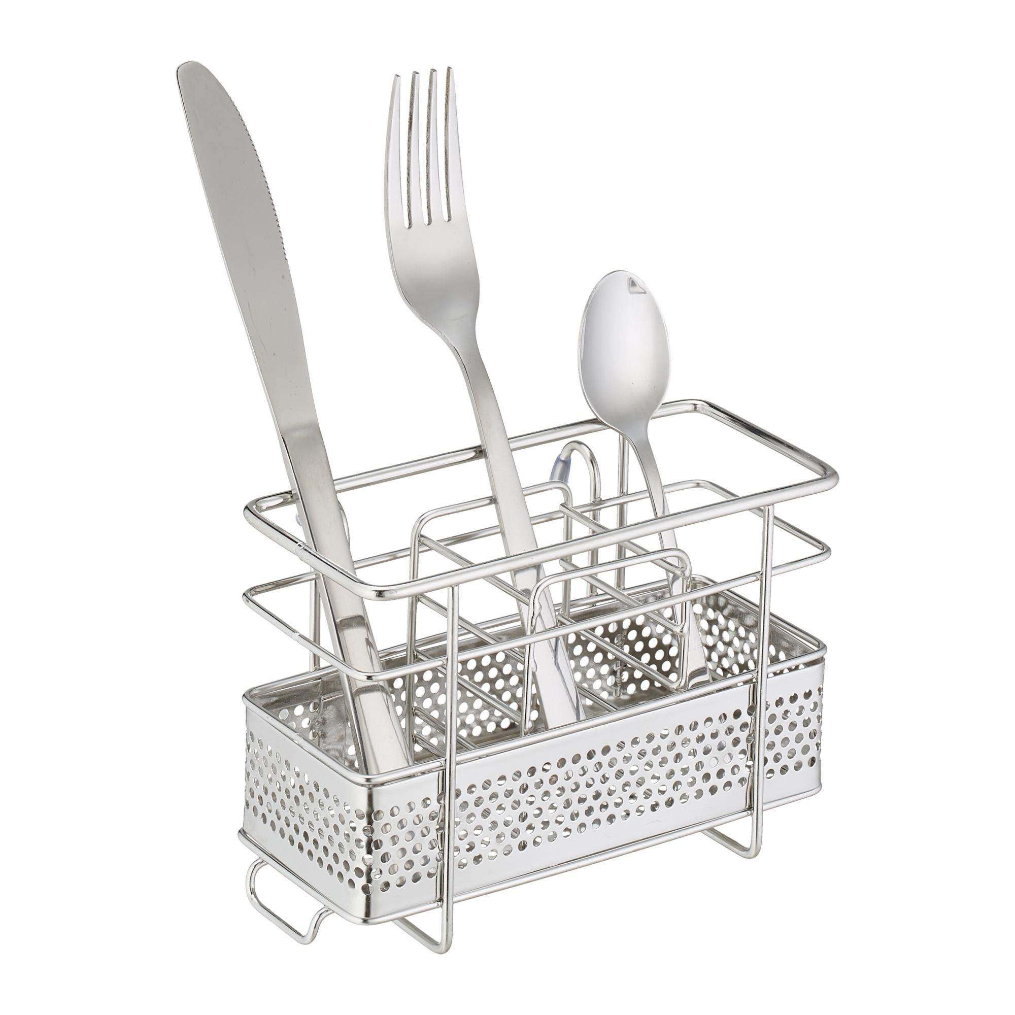 Relaxdays Portaposate in Acciaio Inox, Porta Utensili da Cucina da ...