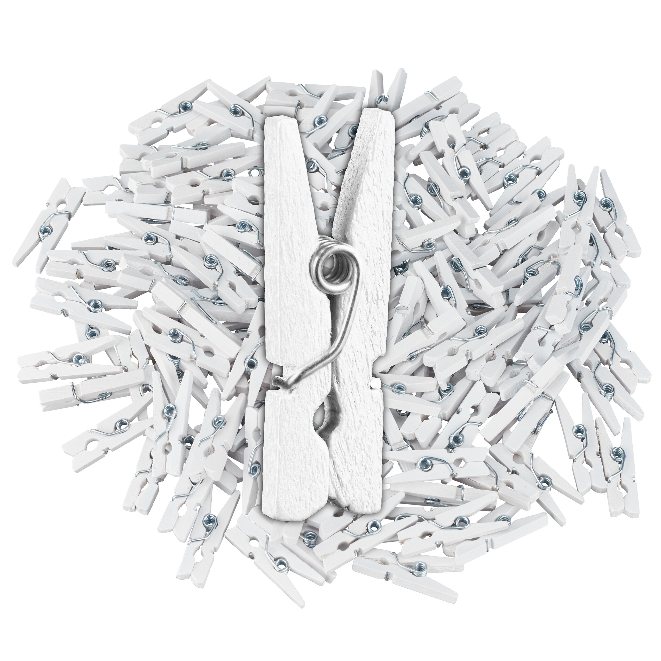 Relaxdays Mini Mollette in Legno, Set 400 Mollettine Foto, Clip per il Fai da Te, Decorazione ...