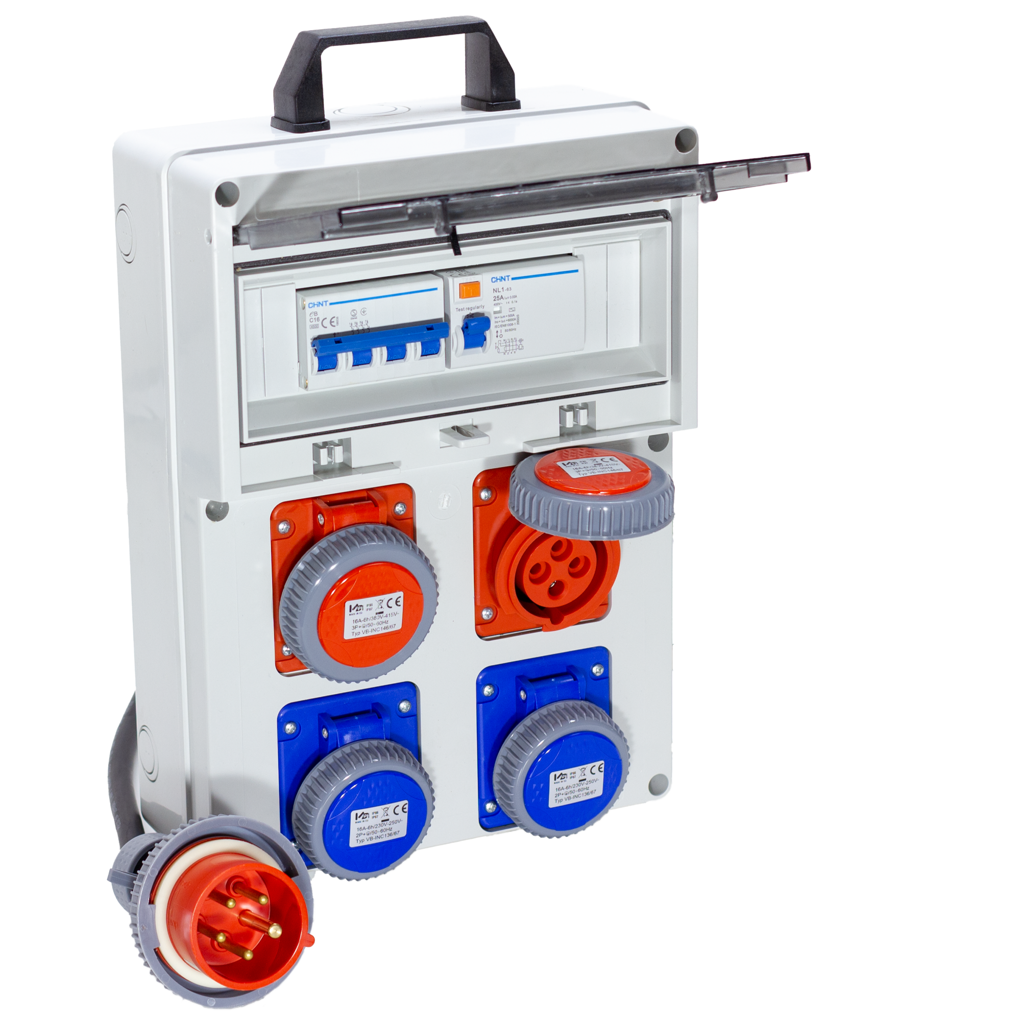 QUADRO ELETTRICO DA CANTIERE ASC 380V CON 2 PRESE 220V e 2 PRESE ...