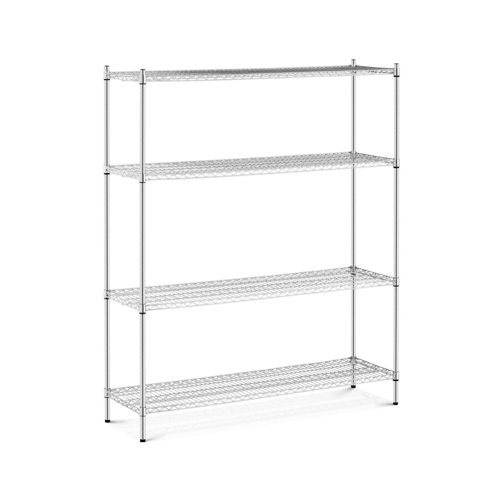 Étagère Charge Lourde Métallique Rangement 4 Tablettes 150 x 45 x 180 ...