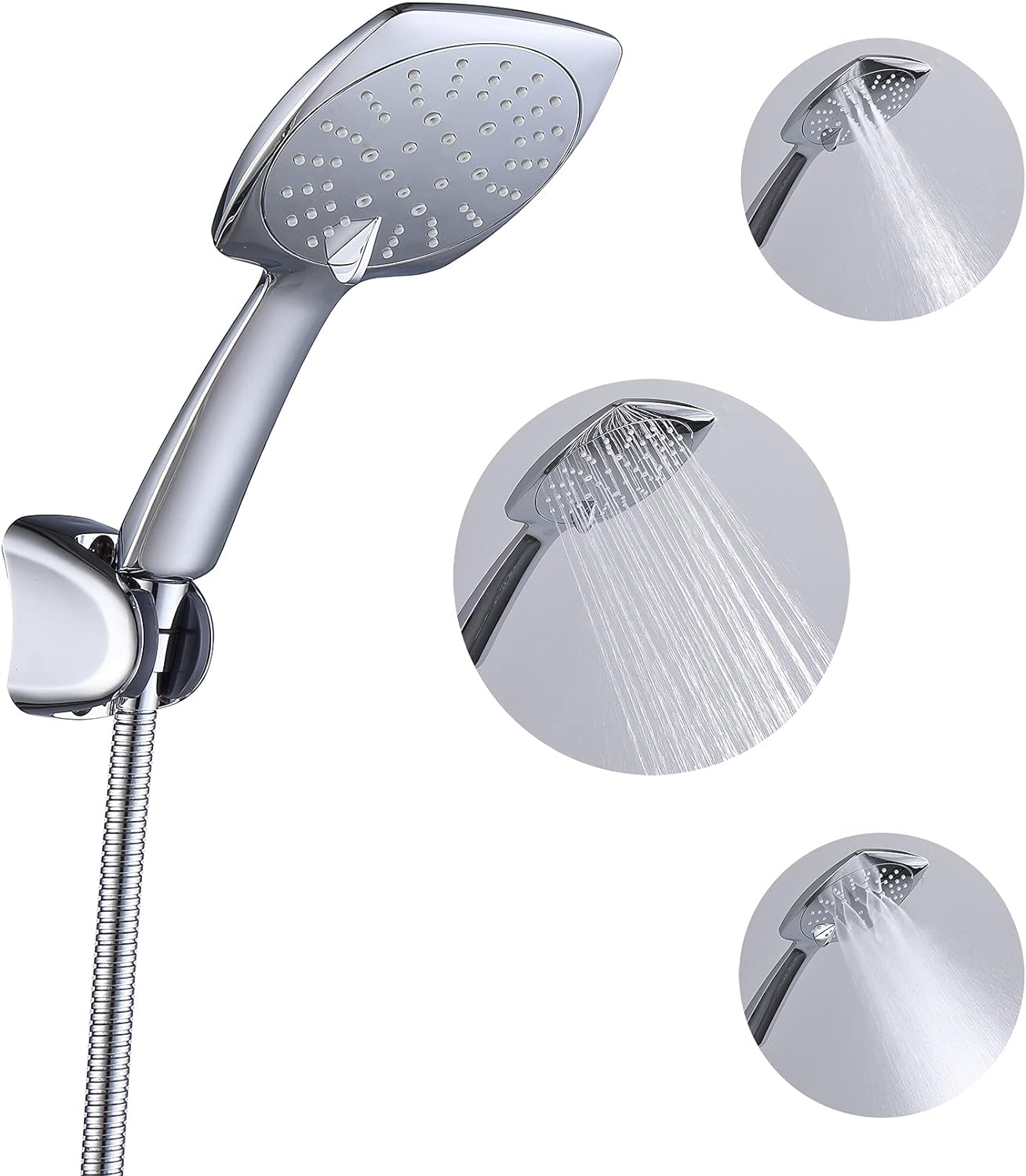 Lemroe Pommeau De Douche Douchette à Main 3 Types De Jets Jet Haute