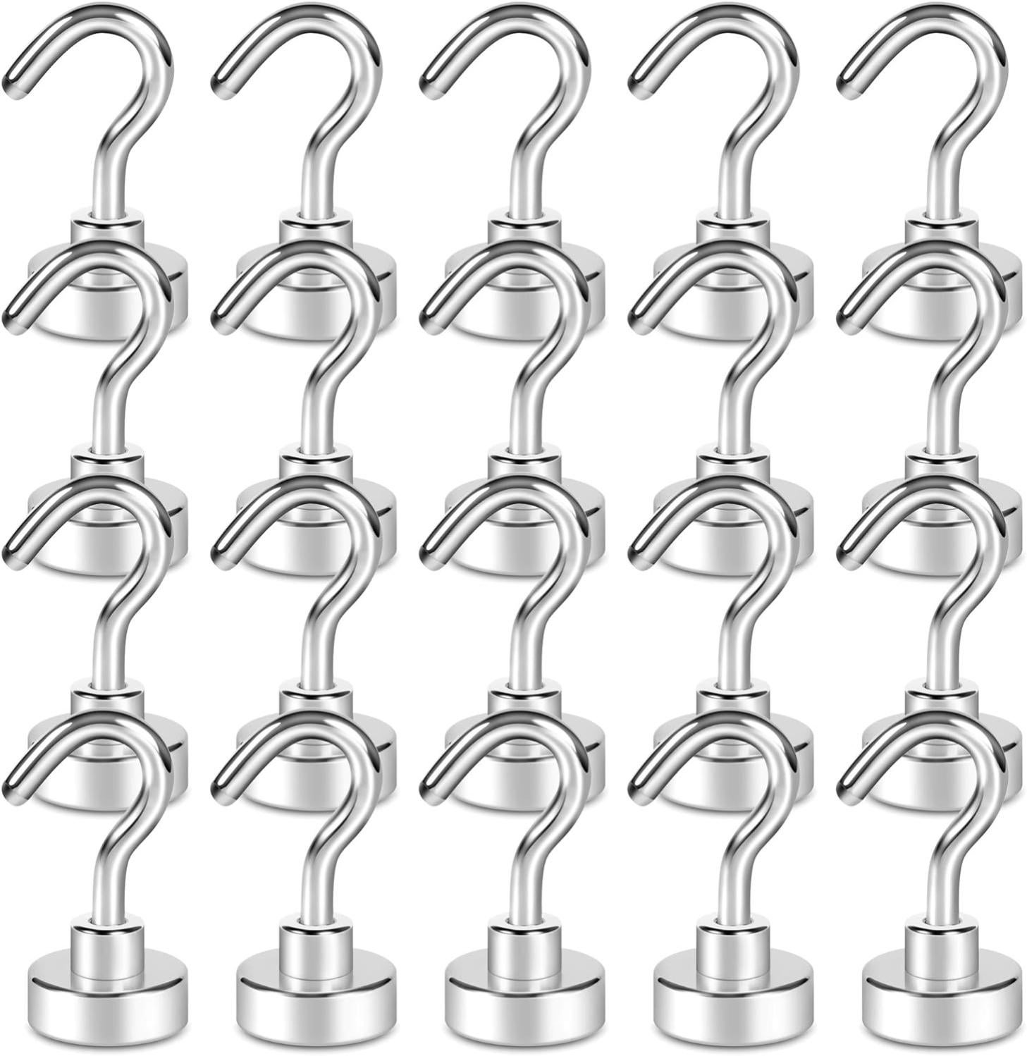 Lot de 20 crochets magnétiques, 6kg + aimant puissant avec crochet pour ...