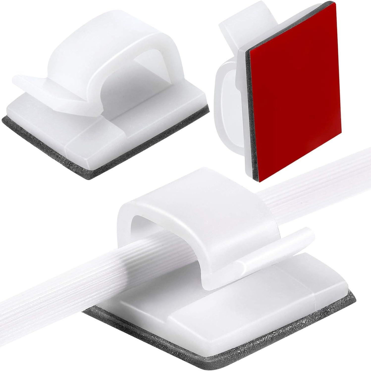 Clips et attache-câbles murales 100 Pièces Mini Clips de Câble ...