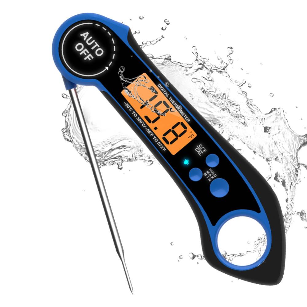 Meat thermometer,cooking thermometer,digital bbq thermometer,Foldable ...