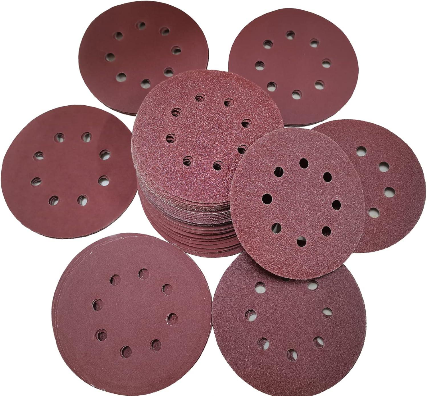 Disques de ponçage, disques à crochets et boucles de 5 po 8 trous, 40 ...