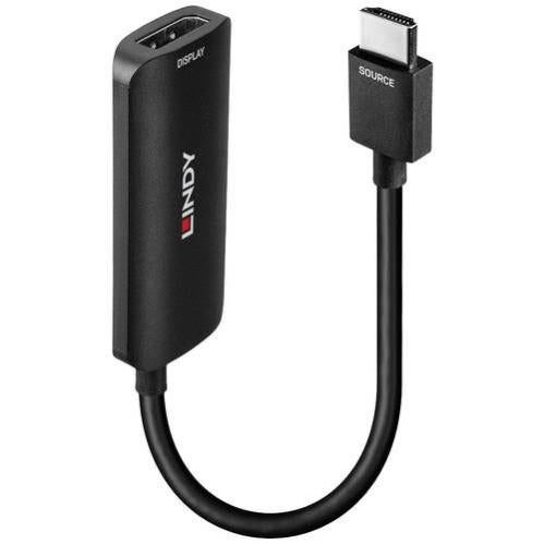 LINDY 38329 HDMI Adaptateur [1x HDMI® - 1x DisplayPort, Micro USB] noir ...