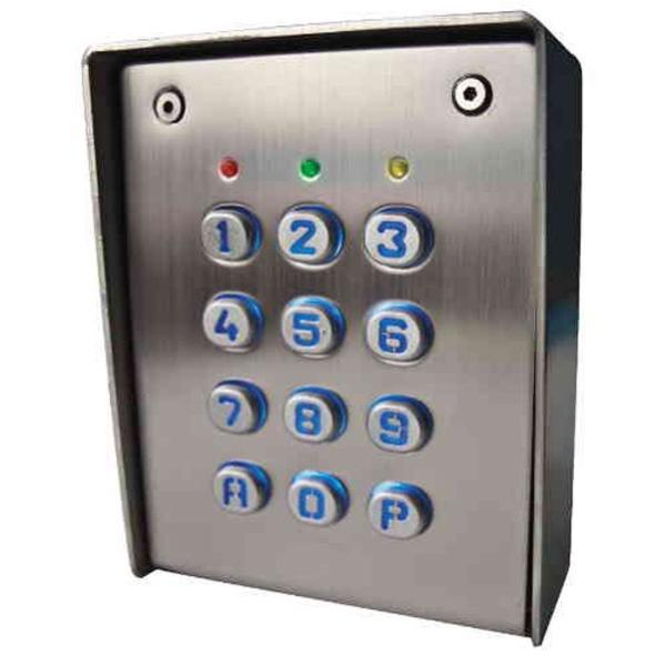 Clavier à code filaire coffre inox en saillie SU2SABTMG touches métal ...