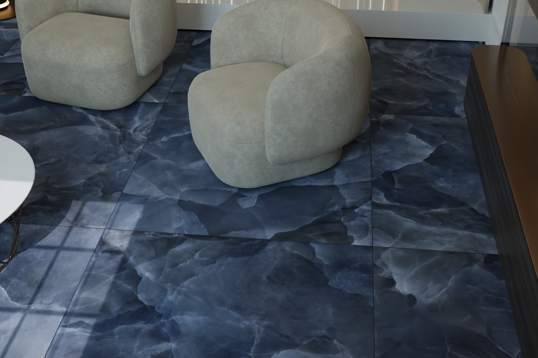 Marmo opaco Onice blu - Piastrelle 60x120 cm 9 mm - EOX 1000 60x120 MATT | Leroy Merlin