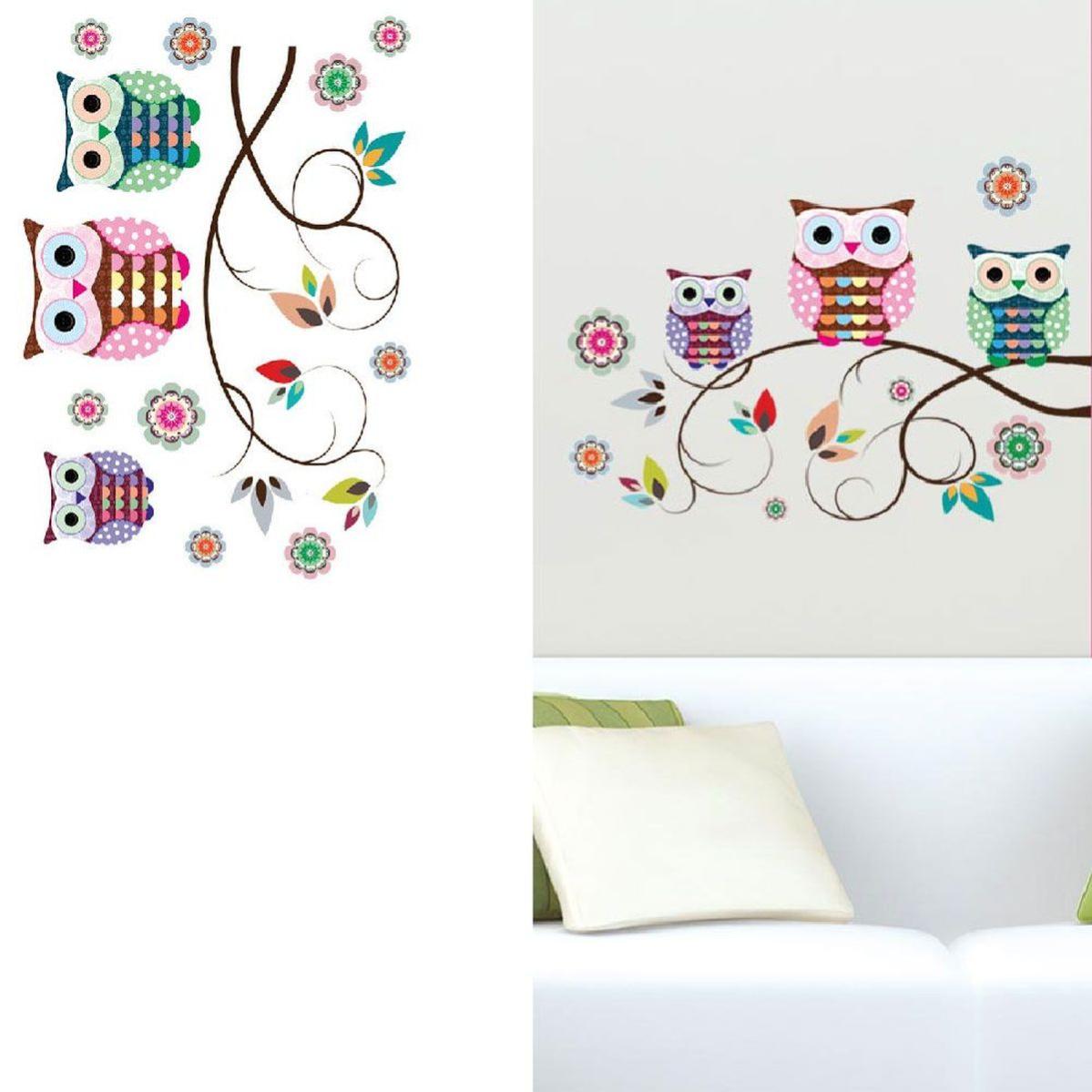 Stickers Muraux Hiboux | Leroy Merlin