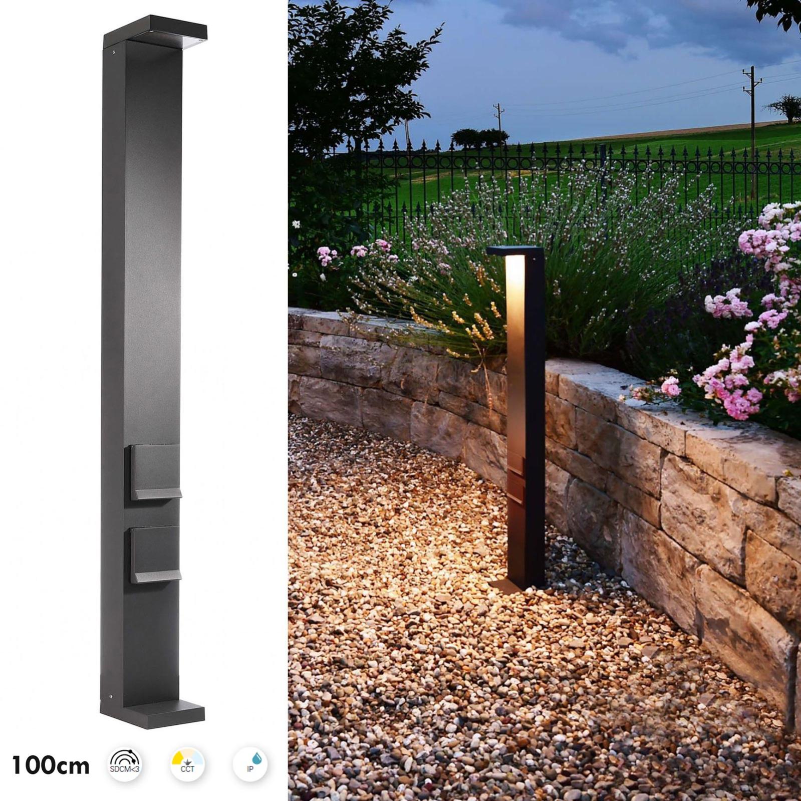 LERNA 1000 Colonnina elettrica multipresa lampione LED 6W CCT 3000K ...
