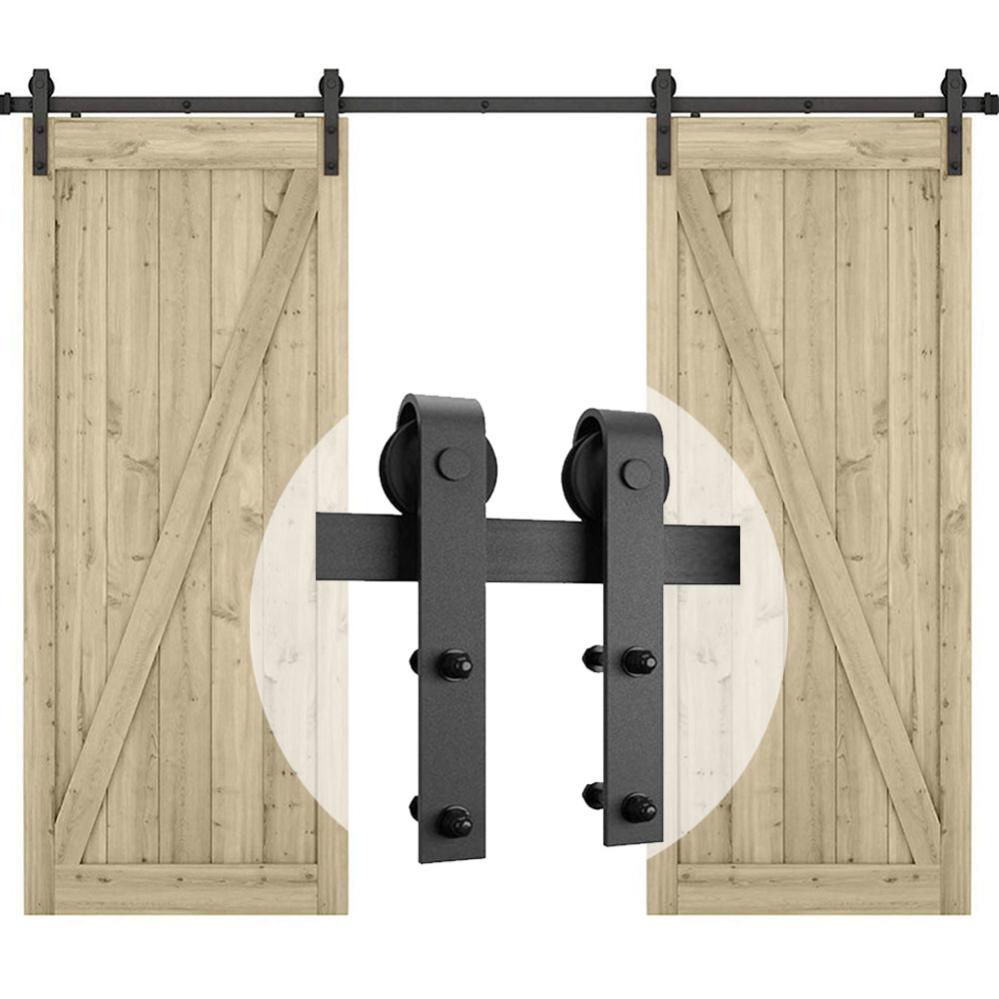 Quincaillerie Kit de Rail Roulettes pour Porte Coulissante Hardware ...