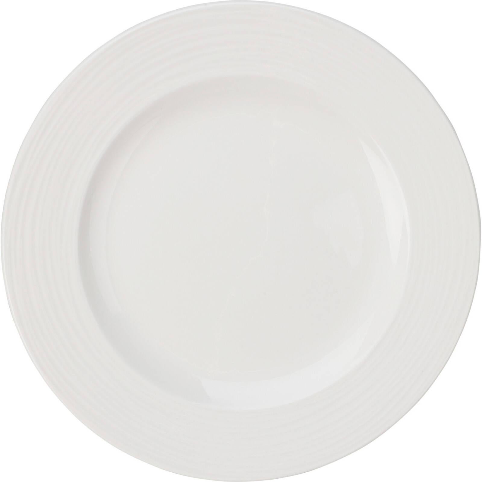 Assiette plate en porcelaine blanche, Ø 27 cm, Siaki | Leroy Merlin