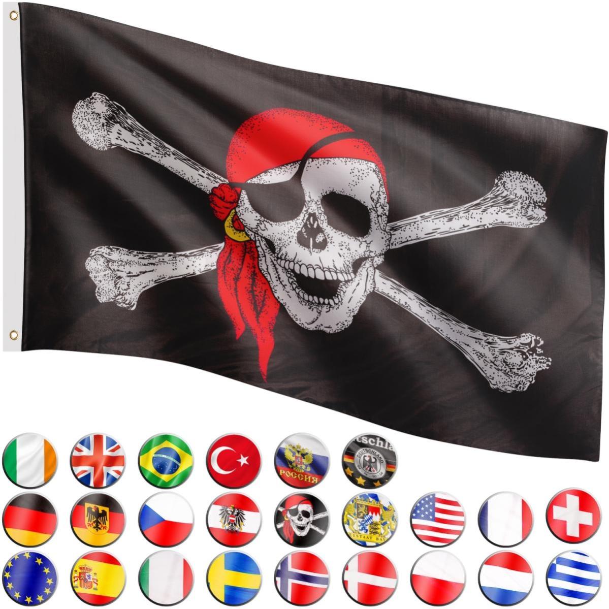 FLAGMASTER® Drapeau 30 drapeaux différents au choix, taille 120 cm x 80 ...