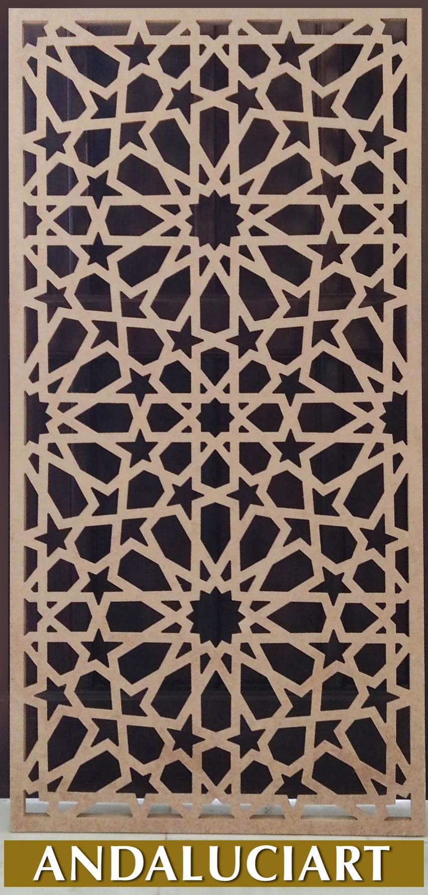 ANDALUCIART | Celosía Decorativa DM 120 x 60 cm - 4 mm | Celosía Árabe ...