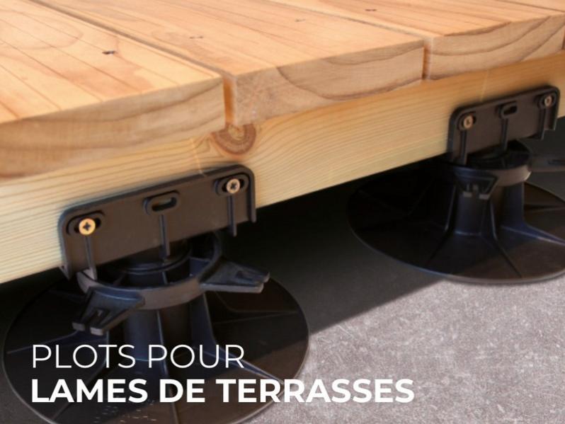 Lot de 50 Plot PVC B50 régable de 55 à 5mm | Leroy Merlin