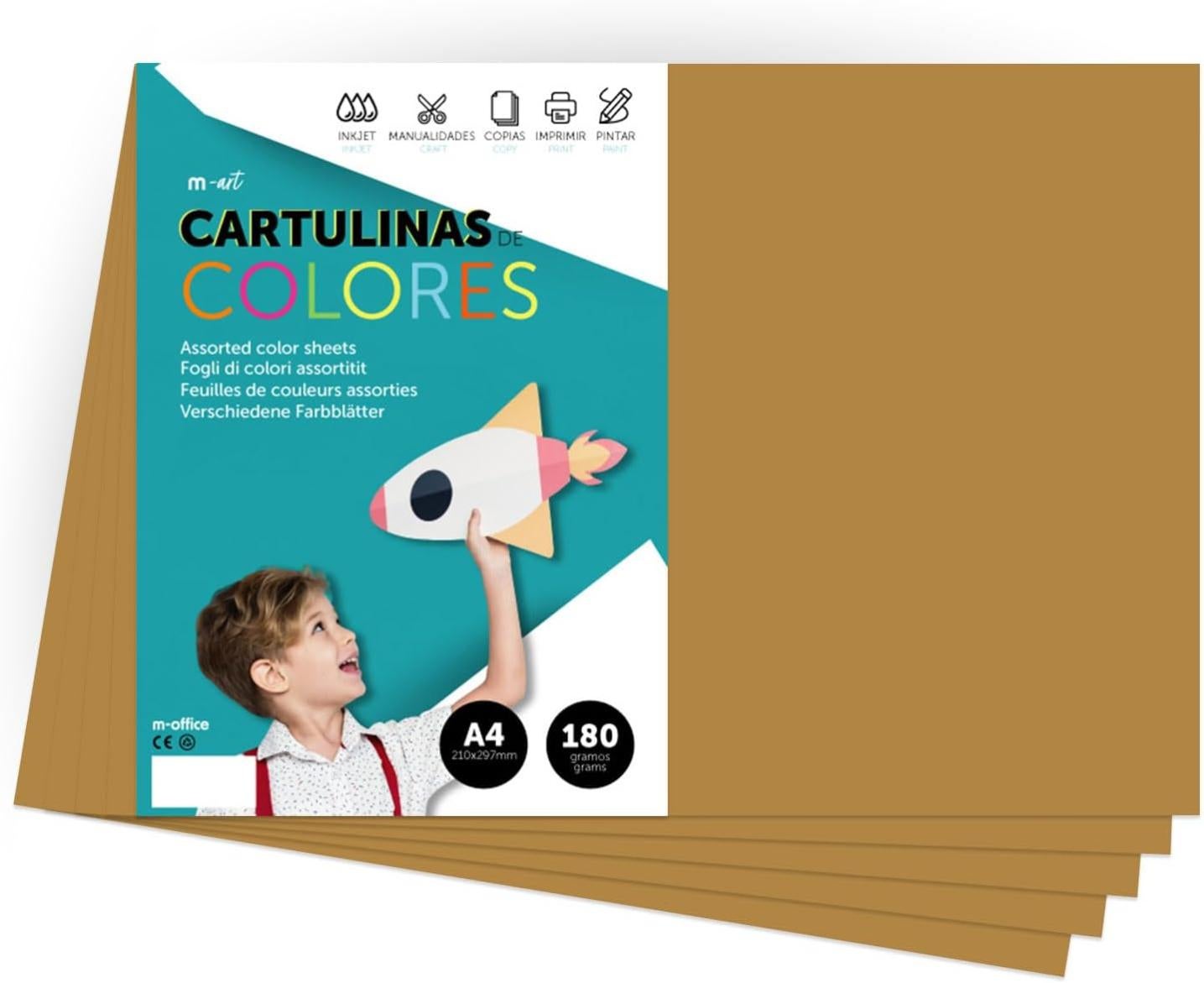 Cartulina de Colores, Cartulina A4 Colores Intensos, Hojas de ...