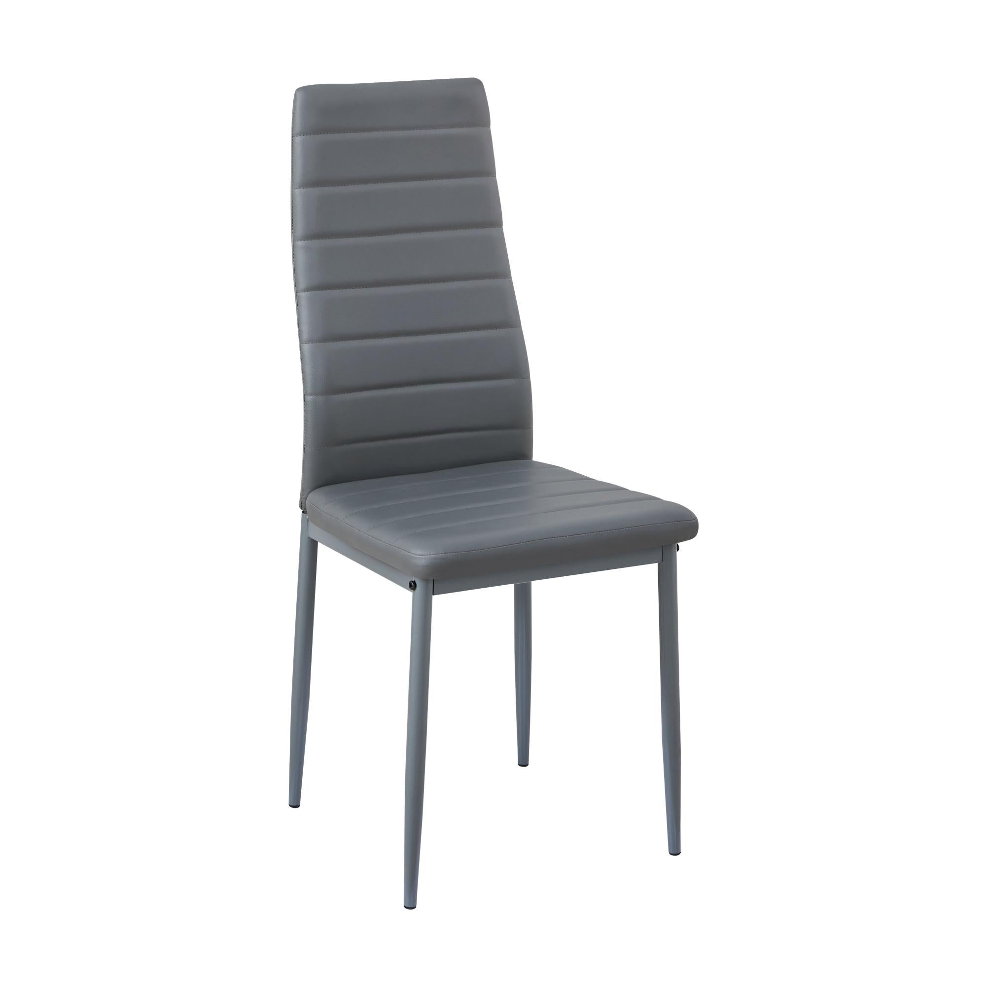 Lot de 2 Chaises de Salle à Manger en PVC Chaise de Cuisine Moderne ...