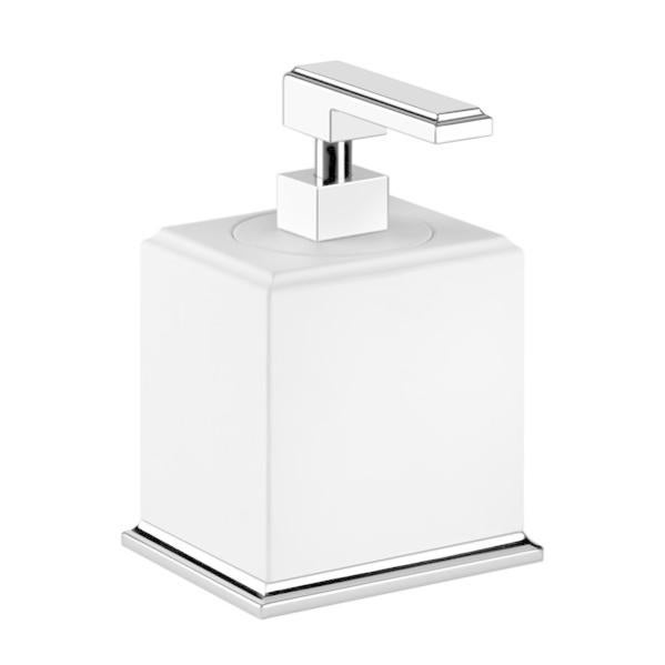 Gessi Eleganza, supporto per dispenser in piedi con tazza, 46437 ...
