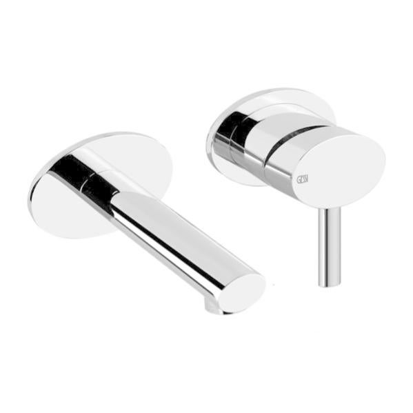 Gessi Ovale, kit prêt à poser, pour mitigeur de lavabo encastré, bec ...