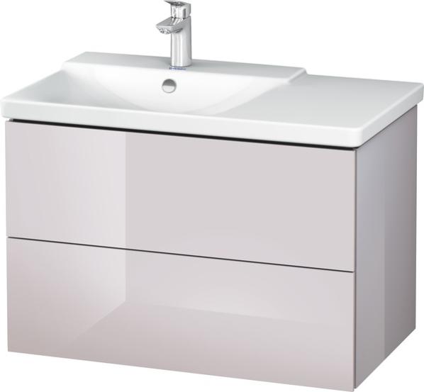 Duravit Meuble sous-lavabo L-Cube pour montage mural largeur 820mm, profondeur 481, 2 tiroirs ...