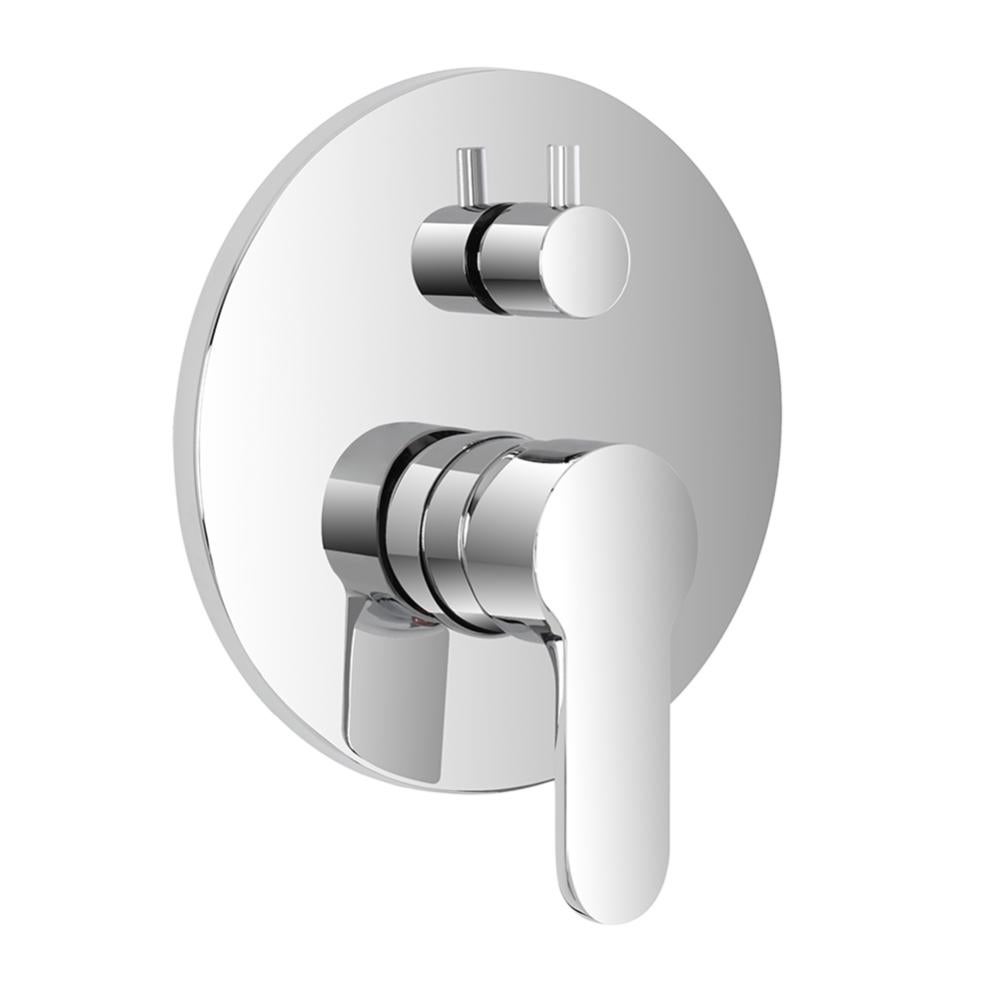 Miscelatore doccia incasso cromo lucido con deviatore a 2 vie Zoe | Leroy Merlin